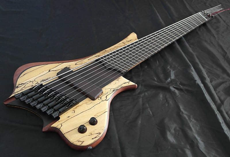 Prometeus kirlian 8 string headless bass Natural/danish oil | Reverb