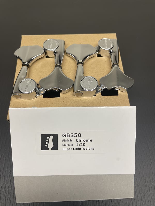Gotoh GB350 RES-O-LITE Aluminum Bass Side 4-in Line Tuning | Reverb