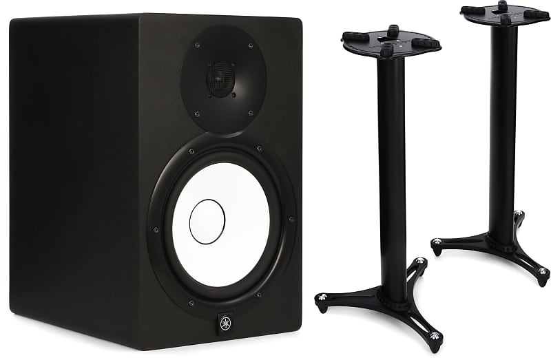 Yamaha HS8 8 inch Powered Studio Monitor - Black Bundle with | Reverb