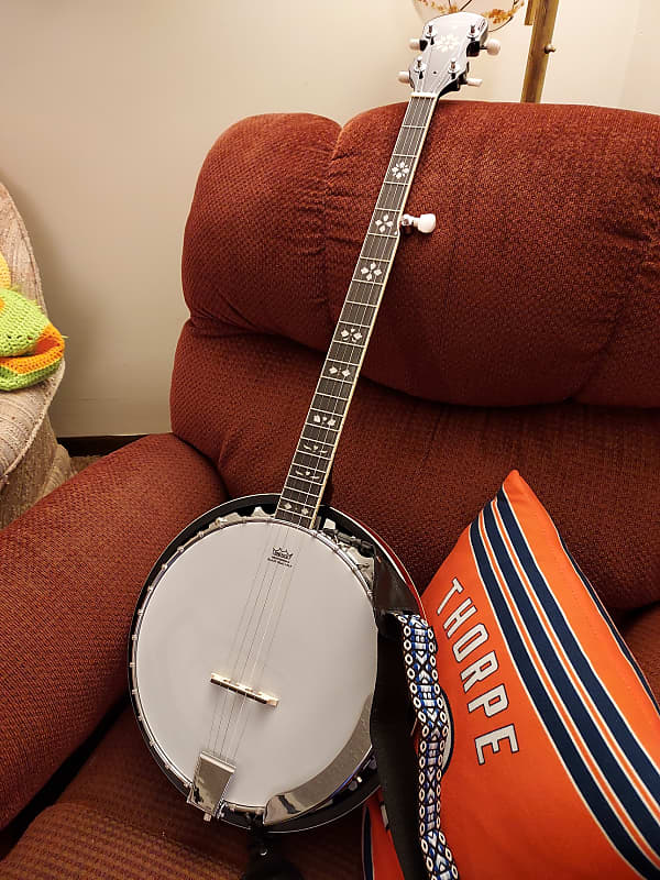 Oscar Schmidt OB5LH - Left Handed 5-String Banjo w/Geared 5th | Reverb