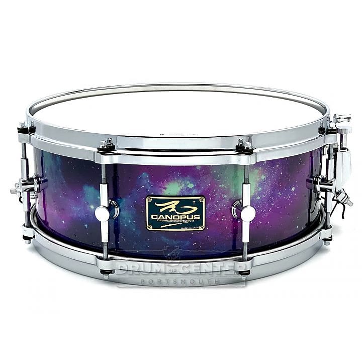 Canopus One of a Kind 10 Ply Maple Snare Drum 14x5.5 Universe | Reverb