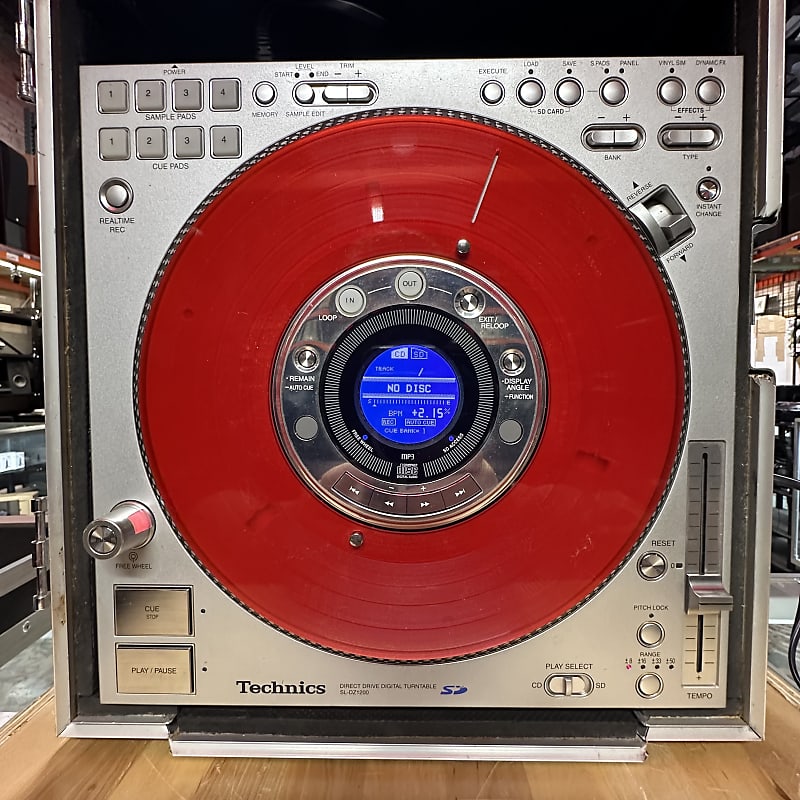 Technics Sl-DZ1200 Digital Direct Drive DJ Turntable with Red | Reverb