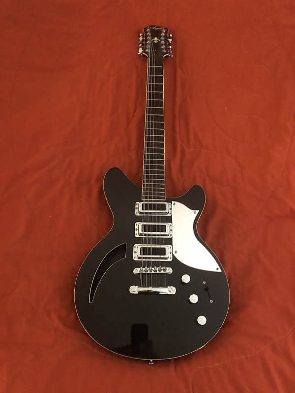 Agile Electric 12-String Jet-Black | Reverb