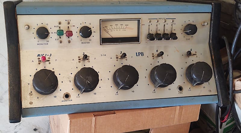 Vintage LPB 5 channel Broadcast mixer model S-14 | Reverb