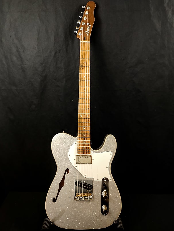 Aniktos Thinline Custom T-Style 2023 - Silver Sparkle | Reverb UK