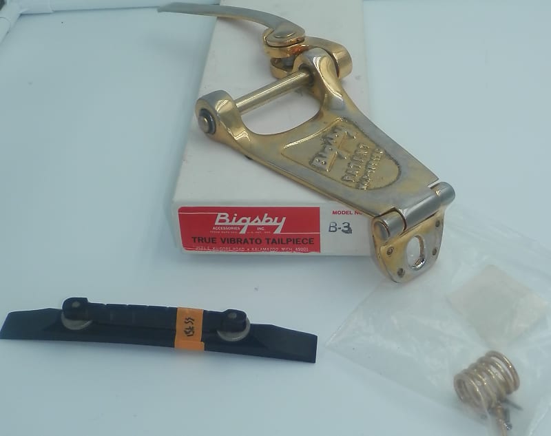 Bigsby B3 Vibrato Tailpiece with bridge and box used | Reverb