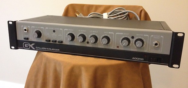 Vintage Gallien Krueger 400RB Bass Amp Head Serial #15818 | Reverb