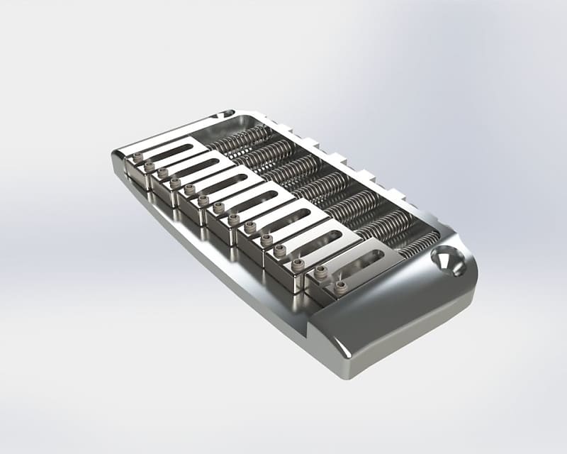 Brandnew Hipshot 7 String replacement chrome bridge for | Reverb