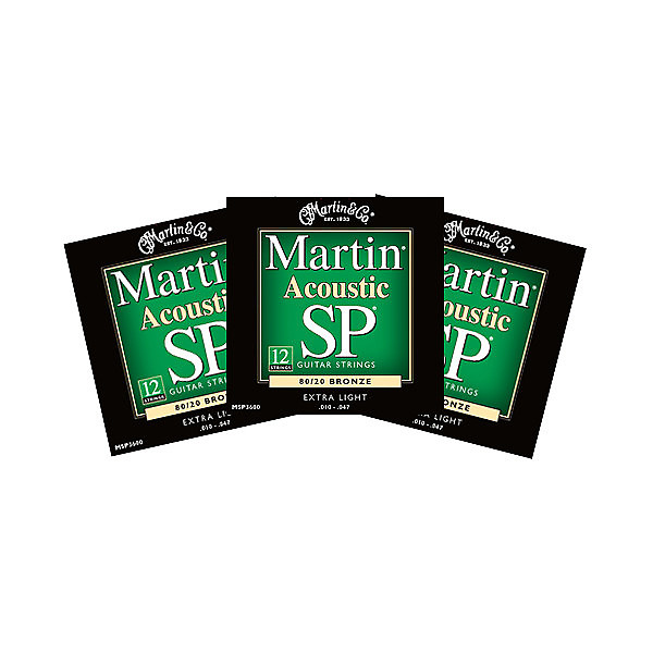 Martin SP 80/20 Bronze 12-String Acoustic Guitar XLT .010 | Reverb