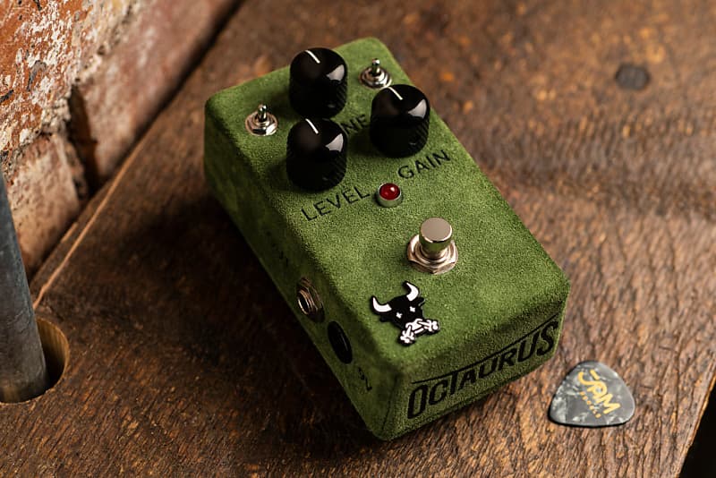 Jam Pedals Octaurus LTD Octafuzz - Olive Drab Suede Leather | Reverb