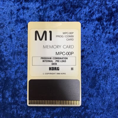 Korg M1 MPC-00P 1988 Memory Card Made in Japan | Reverb