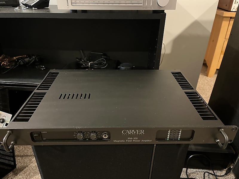 Carver PM 100 Magnetic Field Power Amplifier 1980s Black | Reverb