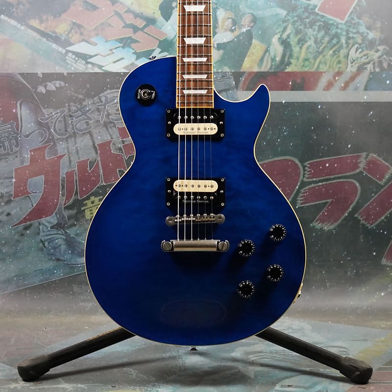 Edwards E-LP 125SD/QM 2010 Black Aqua MIJ ESP | Reverb