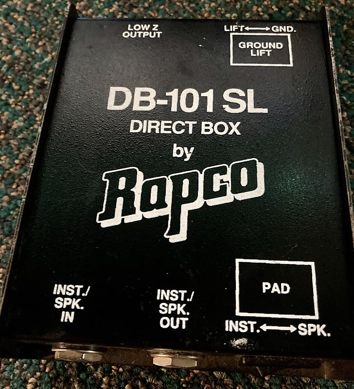 Rapco Vintage DB-101 SL direct box in Black FREE SHIPPING ! | Reverb