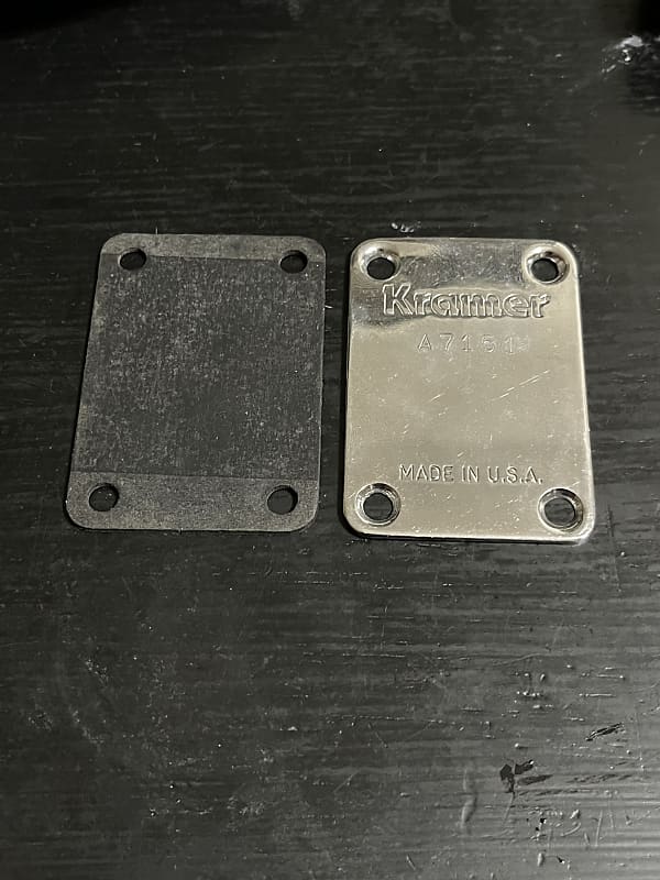 Kramer Neck Plate - Chrome Vintage A Series | Reverb
