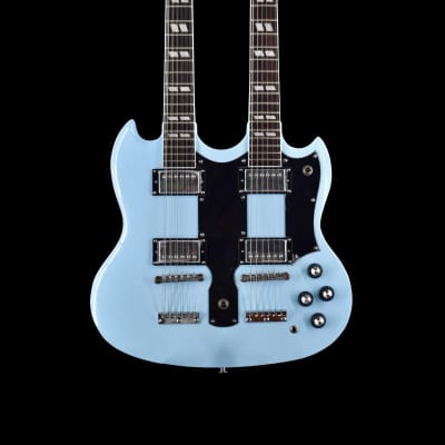 Ktone Double Neck 6/12 String Black Electric guitar | Reverb