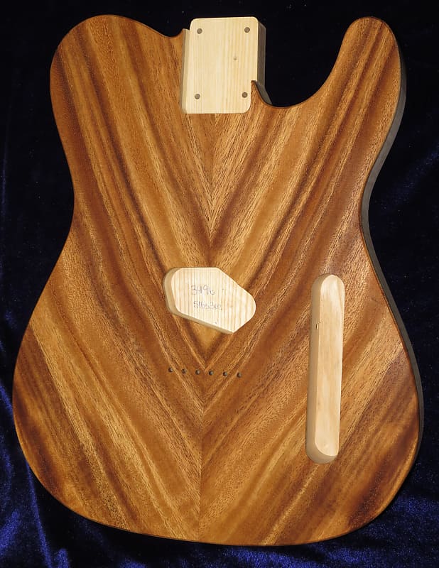 Acacia Koa Top \ Ash Telecaster Tele Body Esquire 5lbs3oz | Reverb