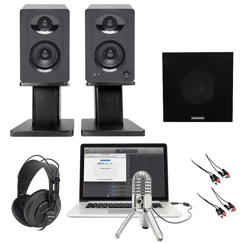 2 Samson M30 3" Active Studio Monitor | Reverb