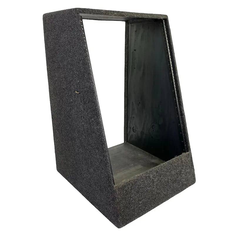 Odyssey 14 spaces slant studio rack with wheels-carpeted | Reverb