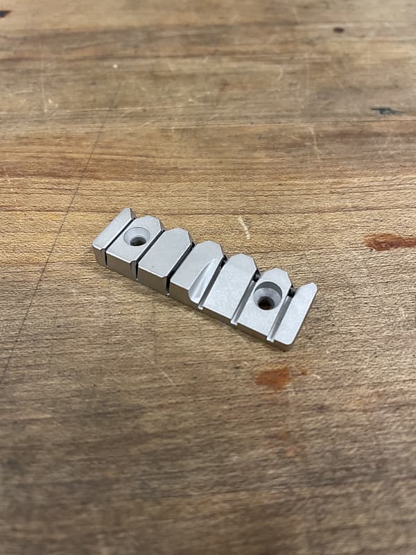 Rare Reissue Satin Nickel Wilkinson USA Split Nut Roller Nut | Reverb