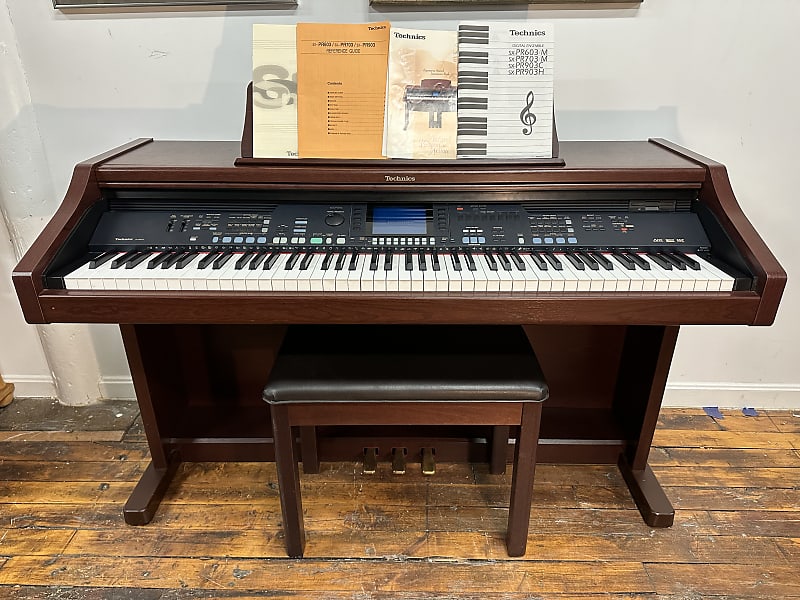 Technics SX-PR603/M Mahogany Digital Ensemble Piano w/ Bench | Reverb