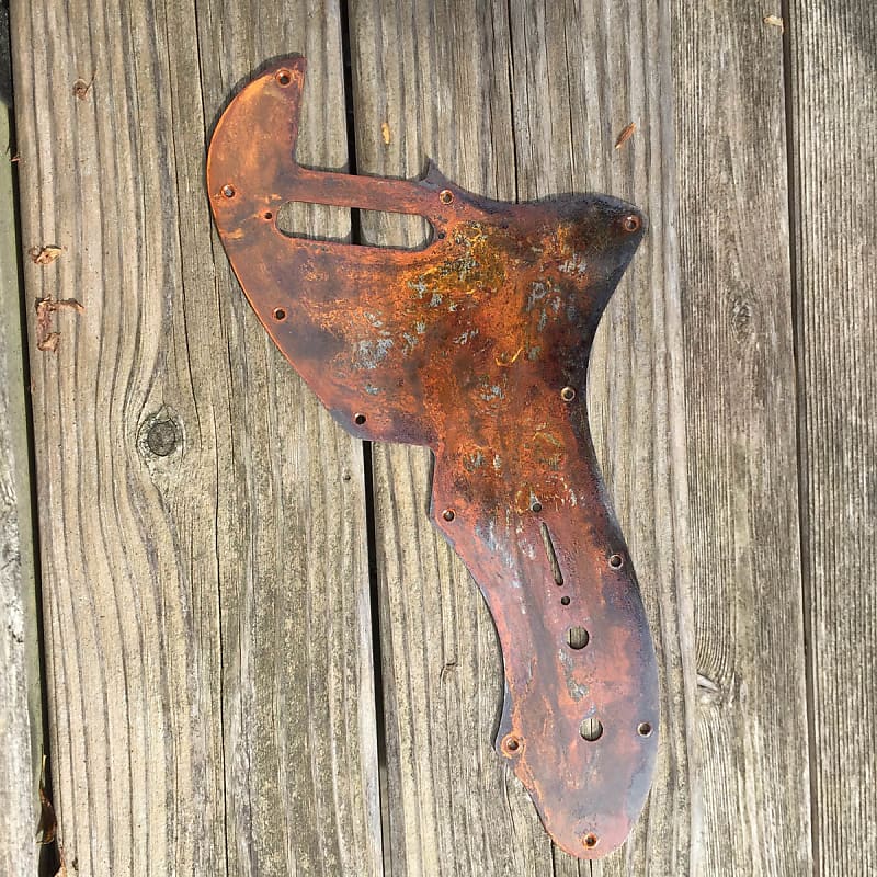 Rusted Relics thinline pickguard deep orange rust with | Reverb Canada