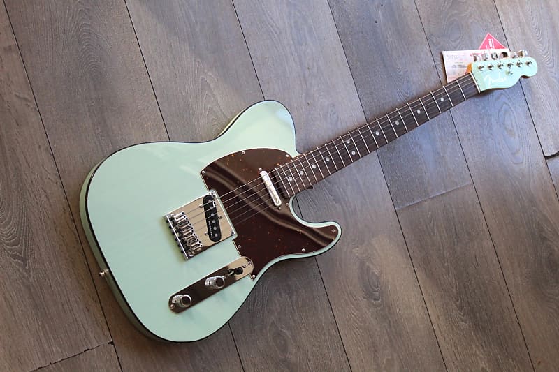 FENDER American Ultra Luxe Telecaster,Transparent Green, | Reverb
