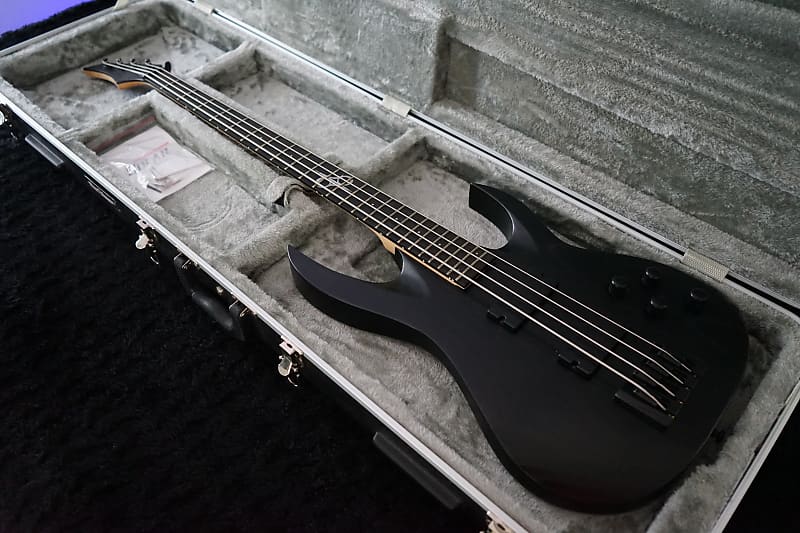 Solar Bass Guitar AB2.4BOP (Black Open Pore Matte) w/Case | Reverb