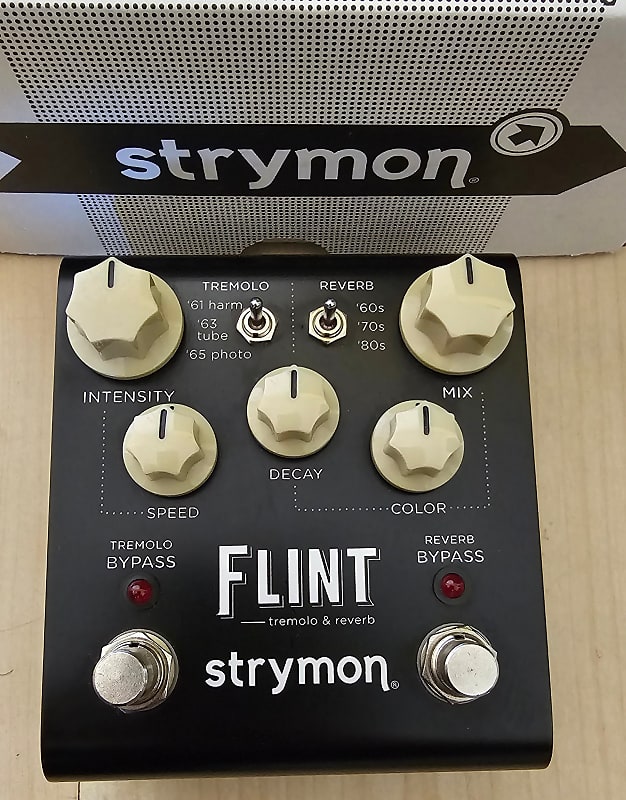 Strymon Flint Reverb and Tremolo V1 2012 - 2022 - Black with | Reverb