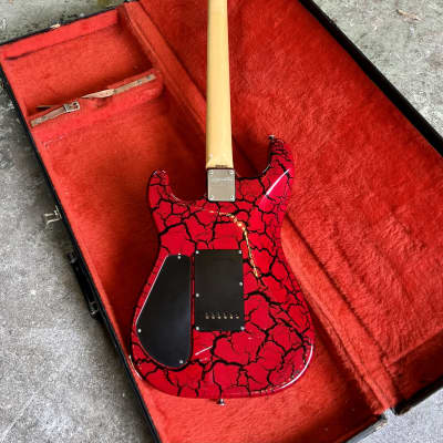 Jackson Charvel Charvette c 1986 - Red crackle original | Reverb