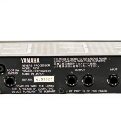 Yamaha R100 Reverb Processor Half Rack with Power Supply | Reverb