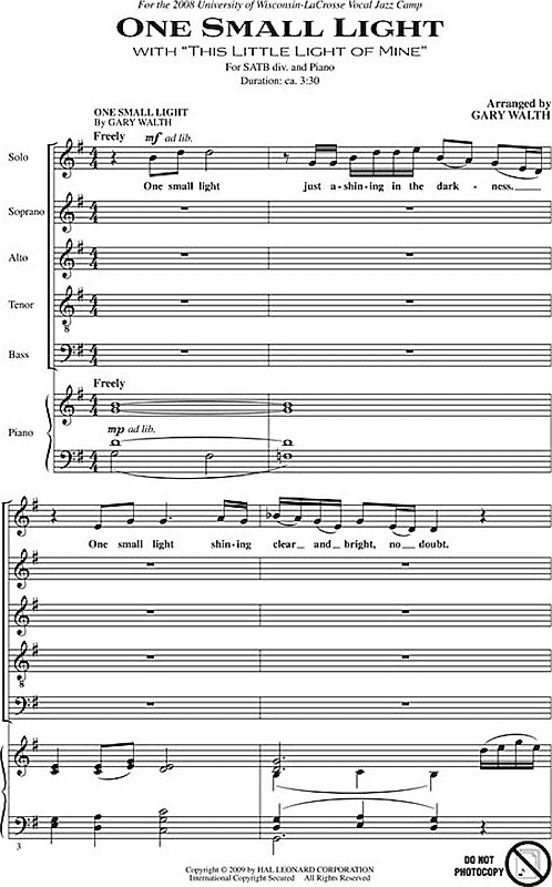 One Small Light - (with "This Little Light of Mine") | Reverb