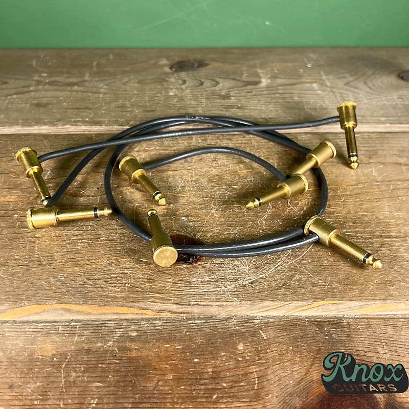 George L's Patch Cables Red / Gold | Reverb