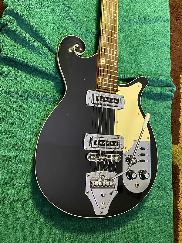 1960's Multivox Premier Scroll E-781 black vintage electric | Reverb