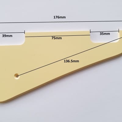 Les paul P90 deluxe guitar pickguard 1ply Black bakelite fits | Reverb