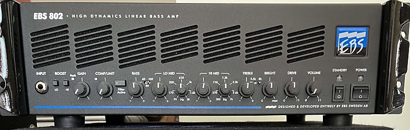 EBS 802 High Dynamics Linear Bass Amplifier As New | Reverb