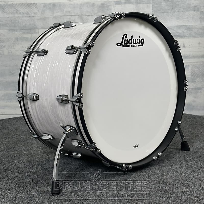 Ludwig Classic Maple "Super 70s" Bass Drum 24x14 70s White | Reverb
