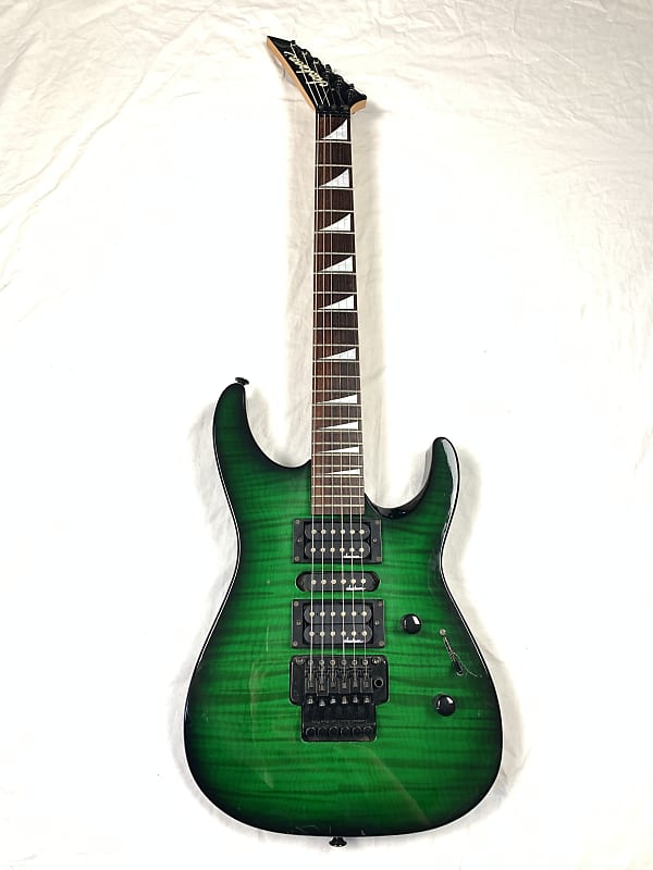 Jackson DRX Dinky 1999 MIJ - Flame Maple Top Green | Reverb