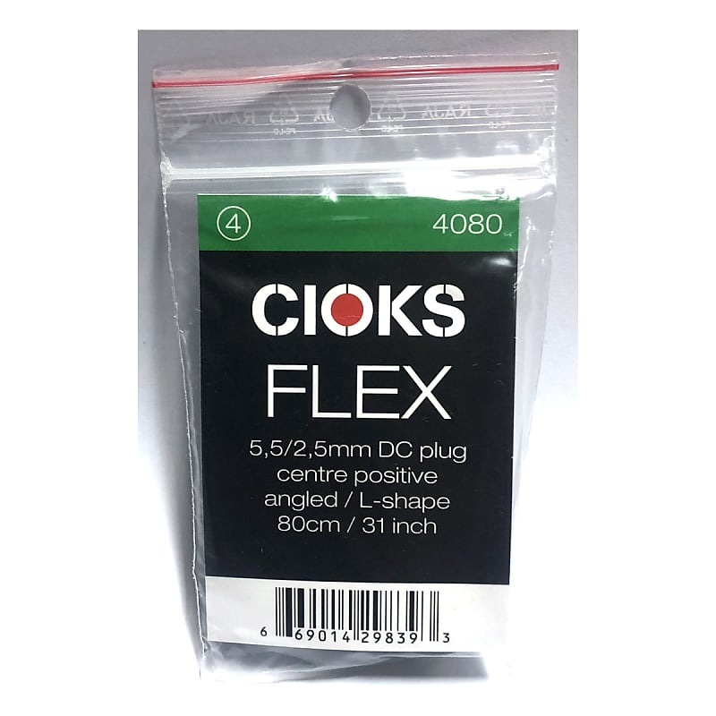 Cioks Flex 4 Power Cable - 80cm 2.5mm Centre Positive | Reverb UK