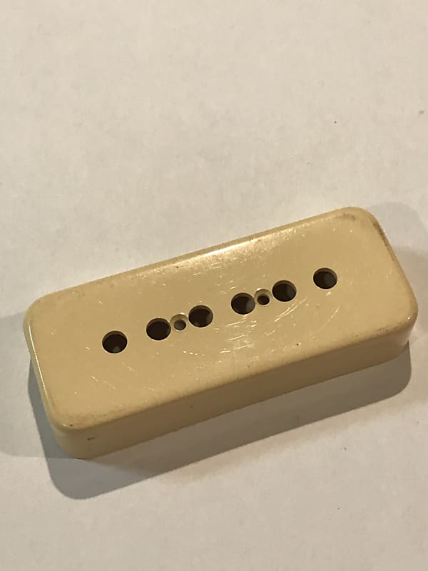 Gibson P90 Pickup Cover 1968-72 Creme Original Vintage | Reverb