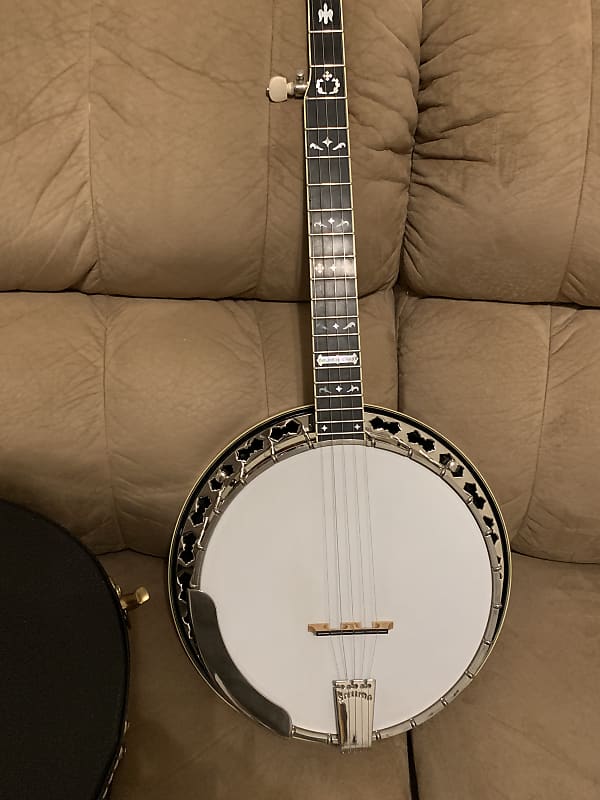 Stelling Golden Cross Banjo 2010 Shaded Curly Maple | Reverb