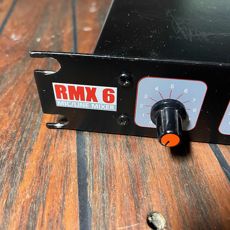 early Nady RMX-6 Rackmount 6-Channel Microphone / Line Mixer | Reverb