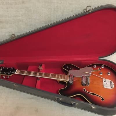 Vintage 1960's Welson DS-2T Electric Hollowbody Guitar + Case | Reverb