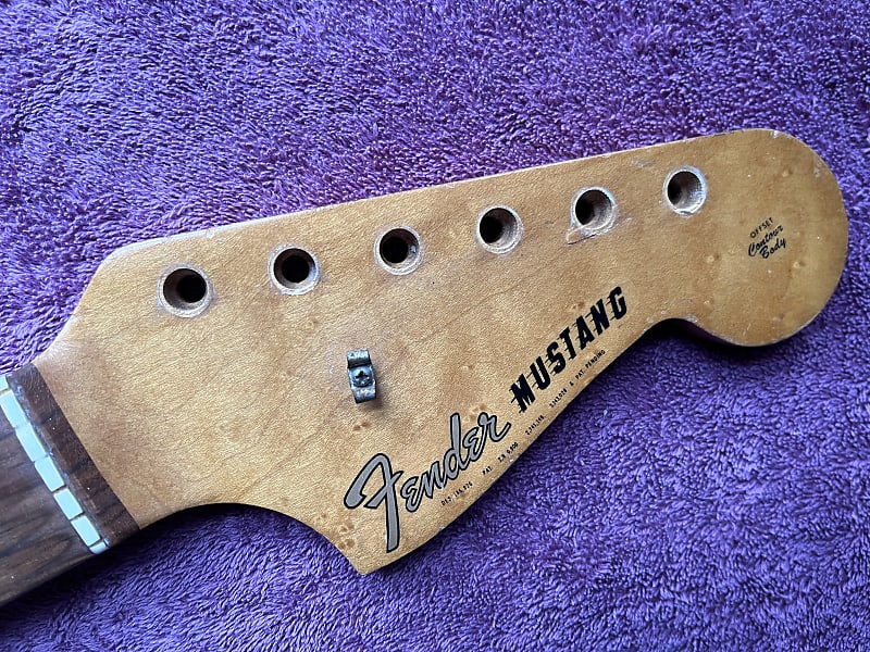 Fender Mustang 1965 guitar neck rosewood | Reverb