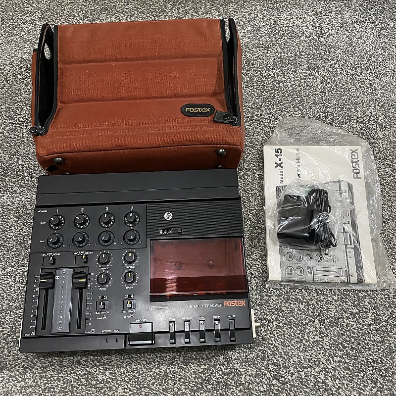 [Rare] FOSTEX X-15 MULTITRACKER Compact 4 TRACK CASSETTE | Reverb