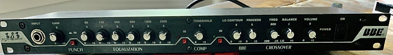 BBE 383 Bass pre amp 1990’s Black | Reverb