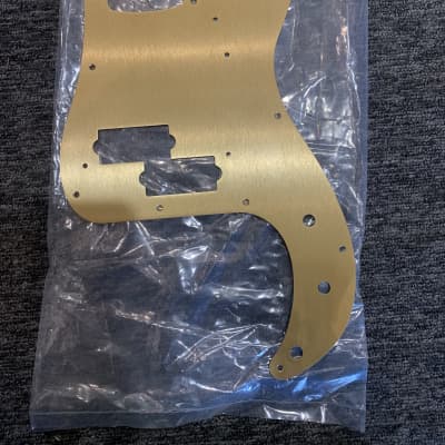 Fender Precision Bass Gold Anodized Pickguard vintage style | Reverb