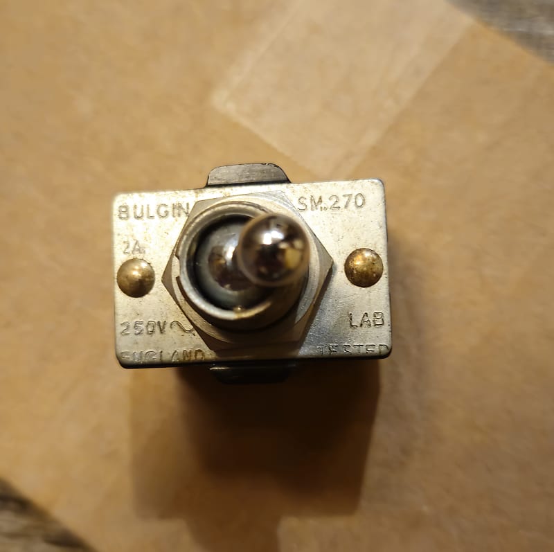 1960s Bulgin England SM270 DPDT Toggle "Waffleback" | Reverb