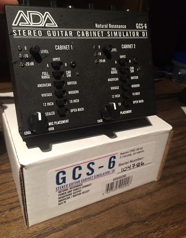 ADA GCS-6 Guitar Cabinet Simulator | Reverb