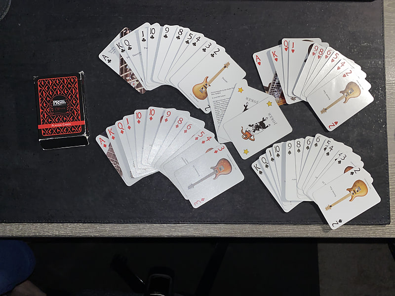 PRS Paul Reed Smith Guitar Poker Playing Cards Deck Custom | Reverb
